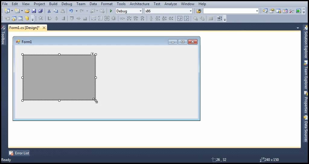 Data Grid View Control in a Windows Form