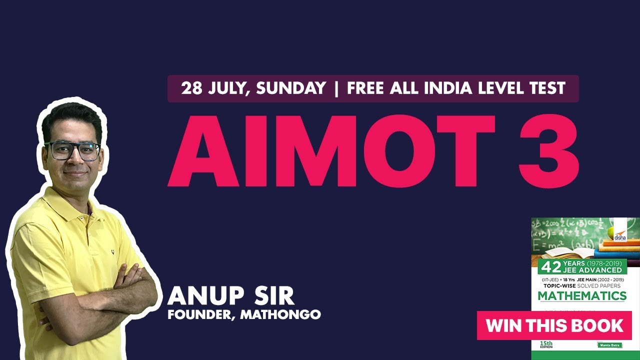 All India Mathongo Open Test 3 | JEE Mains Free Online Mock Test 2020 | JEE Main Maths Practice Test