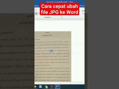 Cara Mudah Mengubah Fila Jpg ke Word bisa di edit #fyp #shortvideo #shorts