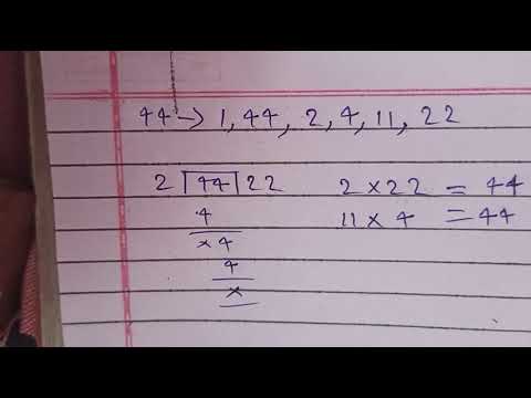 factors of 44