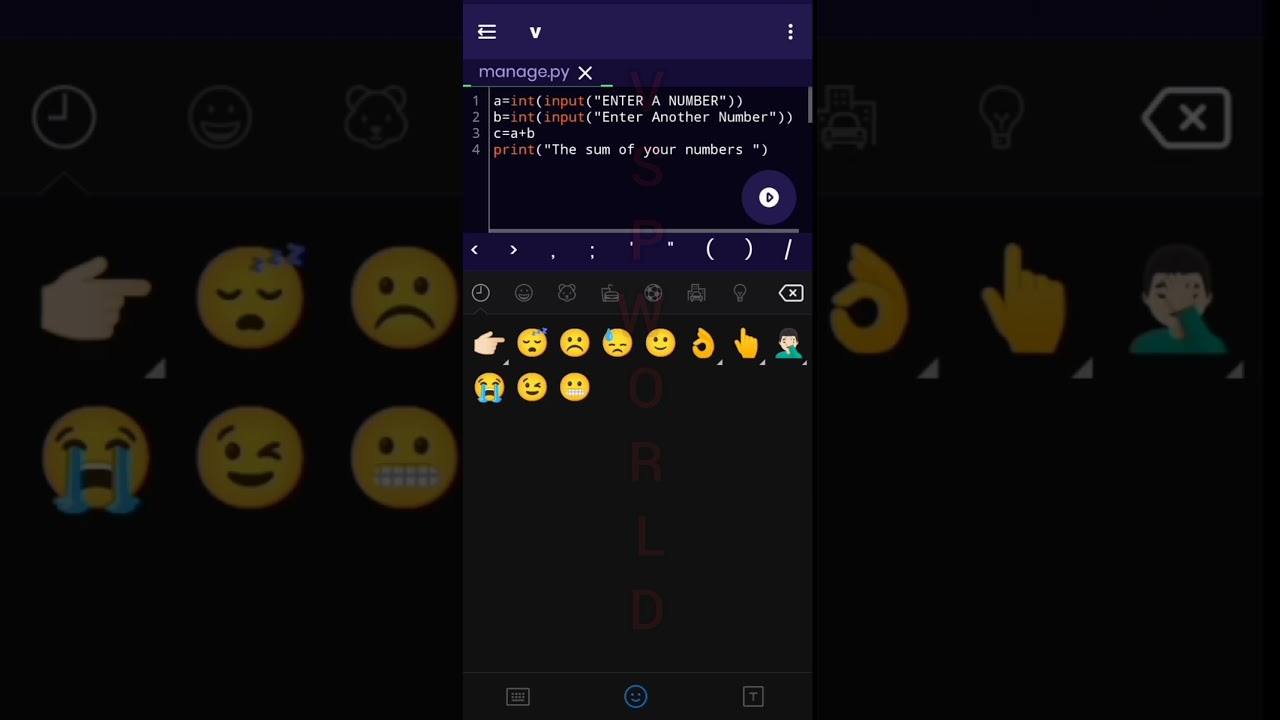 Make your own calculator with only 3lines of python code
