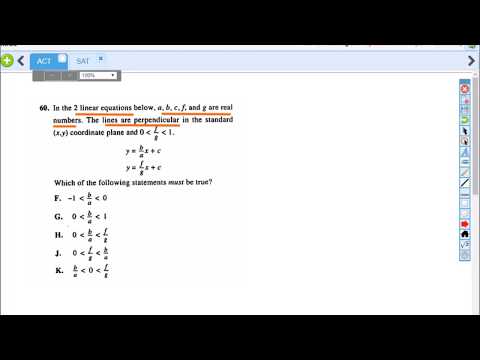 Practice Question: Linear Equations Video Lecture - Crash Course for ACT