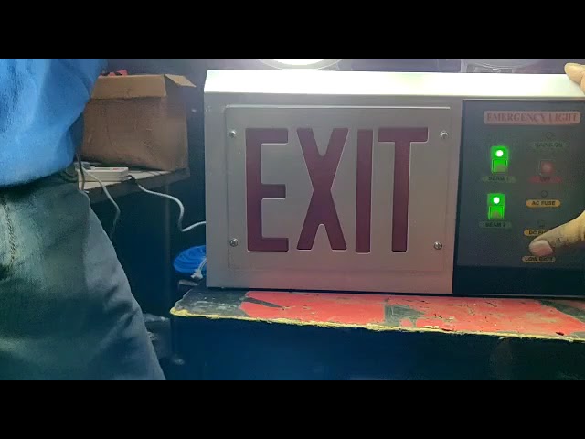 Emergency Exit Route Signage - Laser Light Exit Plates With Battery ...