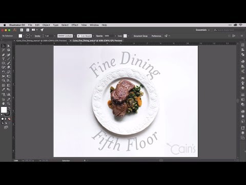 Setting Type Above and Below a Circle in Adobe Illustrator