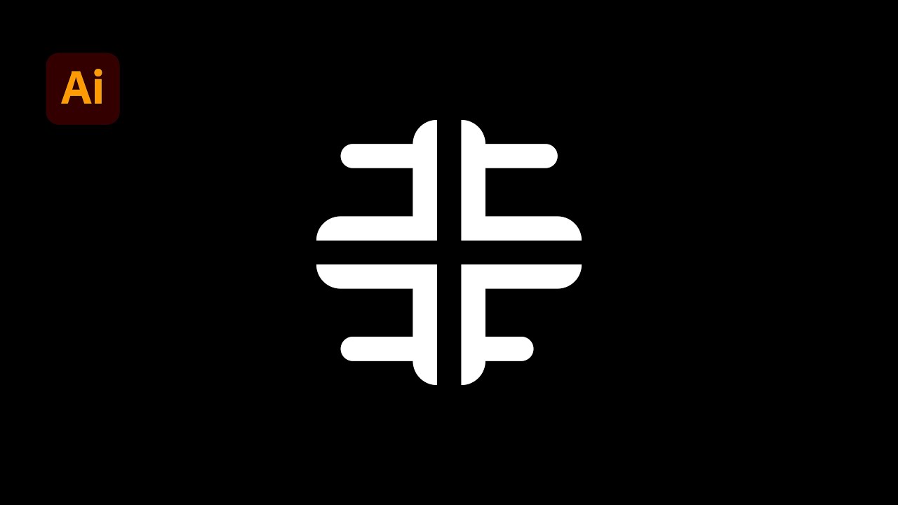 LOGO DESIGN TUTORIAL: 09 BRANDING MONOGRAM TYPE LOGO #shorts​#Shorts