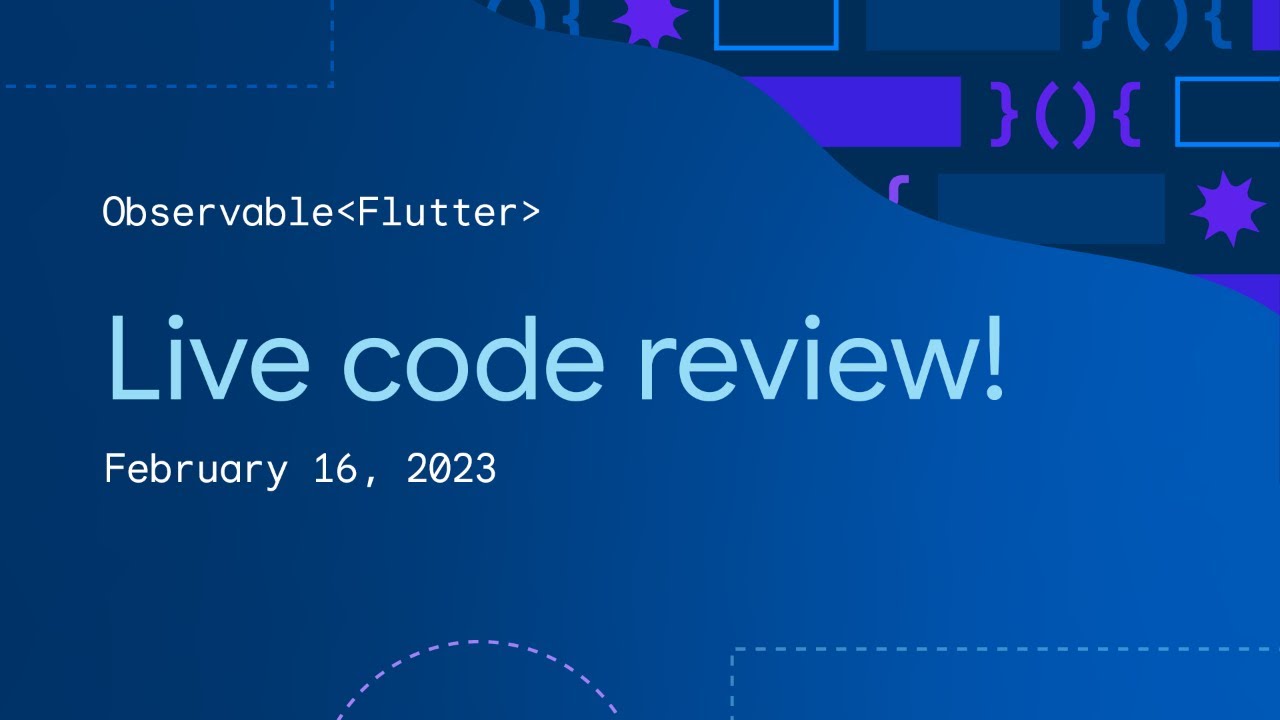 Observable Flutter: Live code review