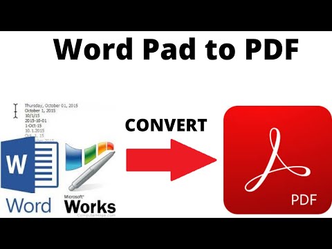 How to Convert Word File into PDF | How to Convert Wordpad File to PDF Without Software 2021