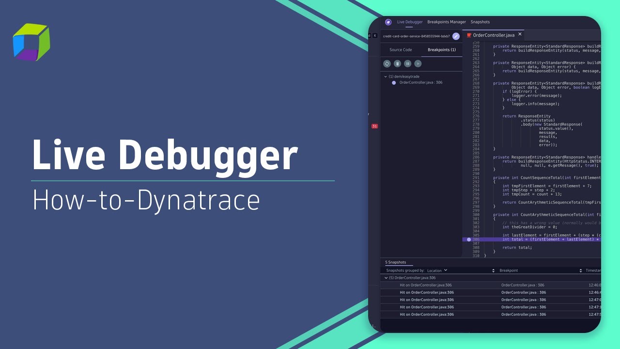 How to Capture Code Snapshots in Dynatrace │ Live Debugger