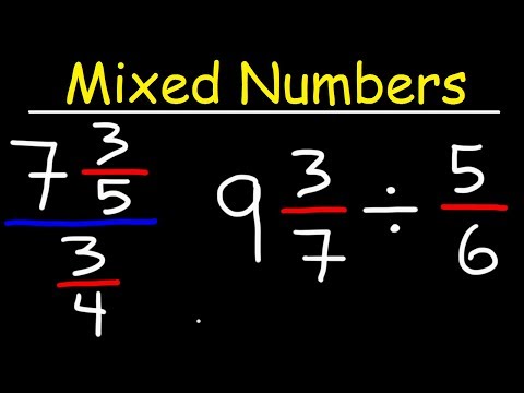 Dividing Mixed Numbers By Fractions