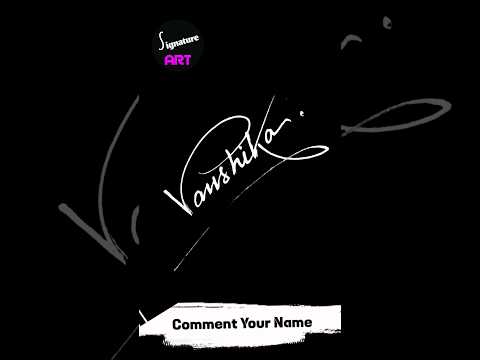 Vanshika Name Signature Style | Vanshika Unique Signature | V Letter Style #signature #artist #art
