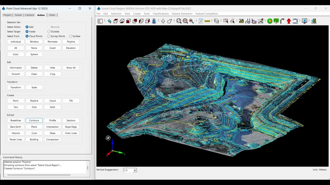 Carlson Point Cloud – Contours Extraction