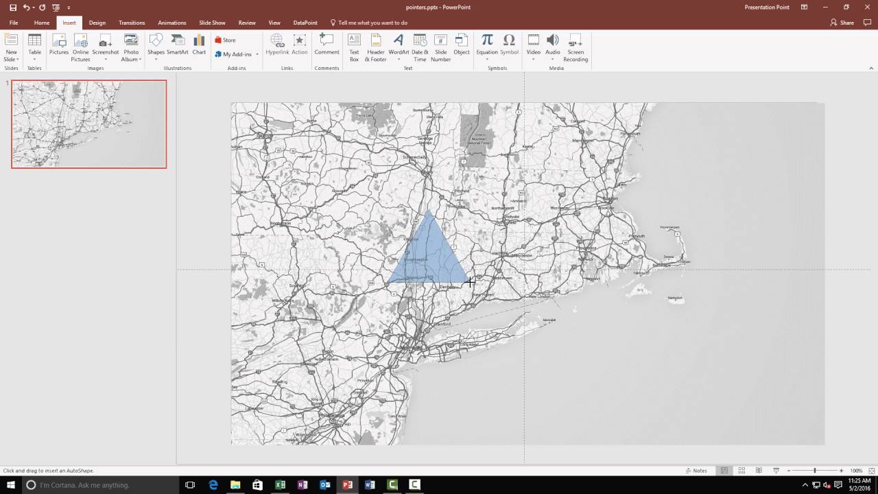 How to display dynamic pointers or shapes in Powerpoint?