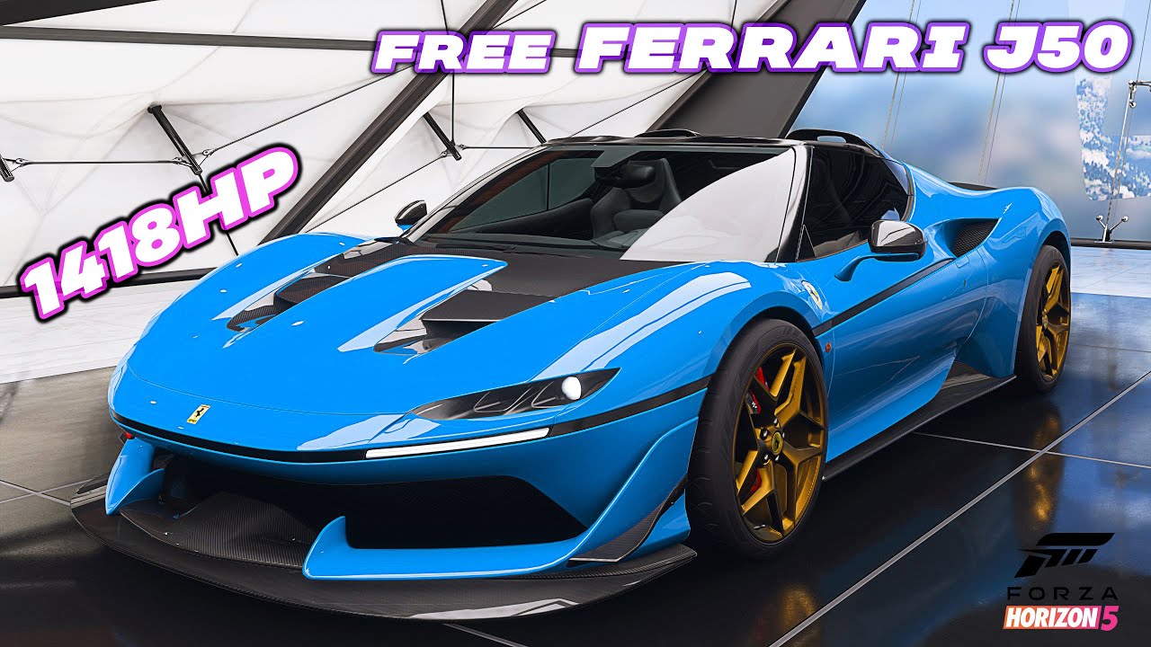 Forza Horizon 5 NEW Ferrari J50 Customization & Review (TUNE 1418HP) - CAR PASS | FREE