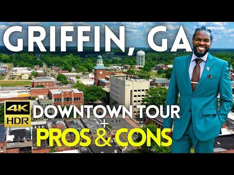 Living in Griffin GA | TOP REAL Pros & Cons | Downtown Griffin GA Tour | Atlanta GA Suburb