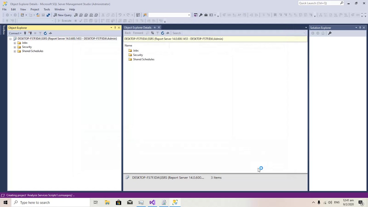SSRS config issue persist solution