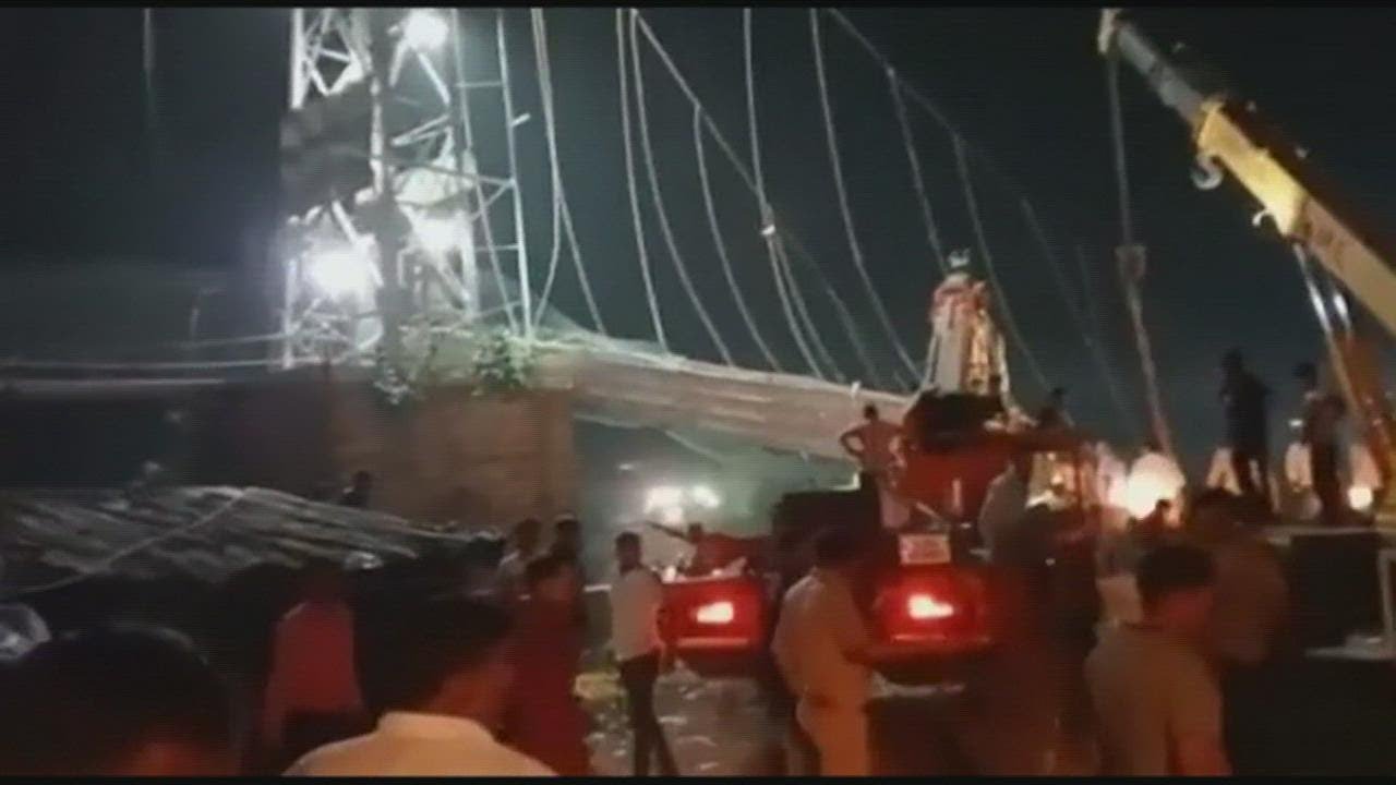 At least 132 dead, many injured after India bridge collapse
