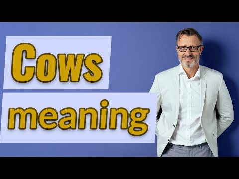 Cows | Meaning of cows π