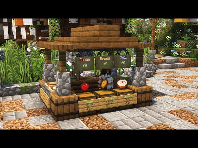 🍎🍰 Bakery Shop Stand | Free Download & Tutorial Minecraft Map