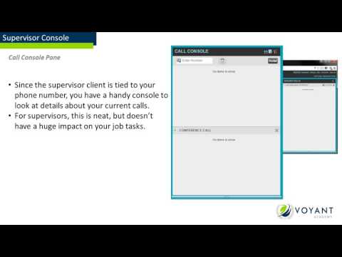 Voyant Call Center for Agents and Supervisors