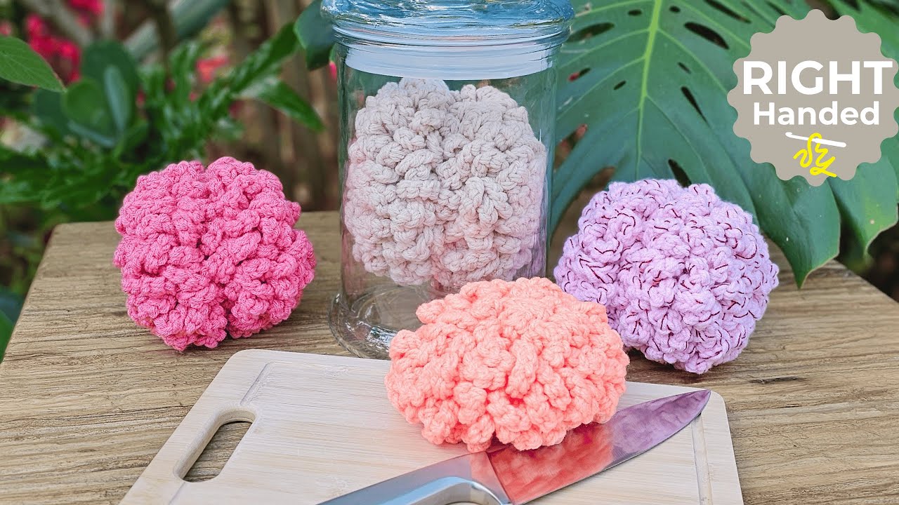 Easy DIY Halloween Crochet Brain Pattern You Can Make in Minutes!
