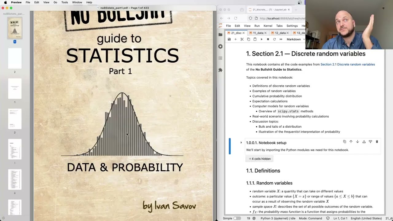 Chapter 2 - Introduction to probability — math models for describing the variability in datasets