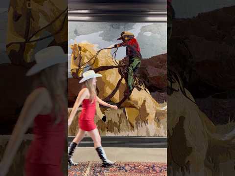 Hair on hide #cowboy #mural #art #interiordesign #interiordesigner