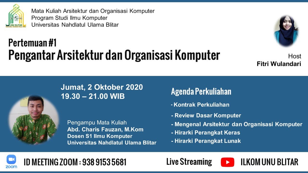 Pengantar Organisasi dan Arsitektur Komputer