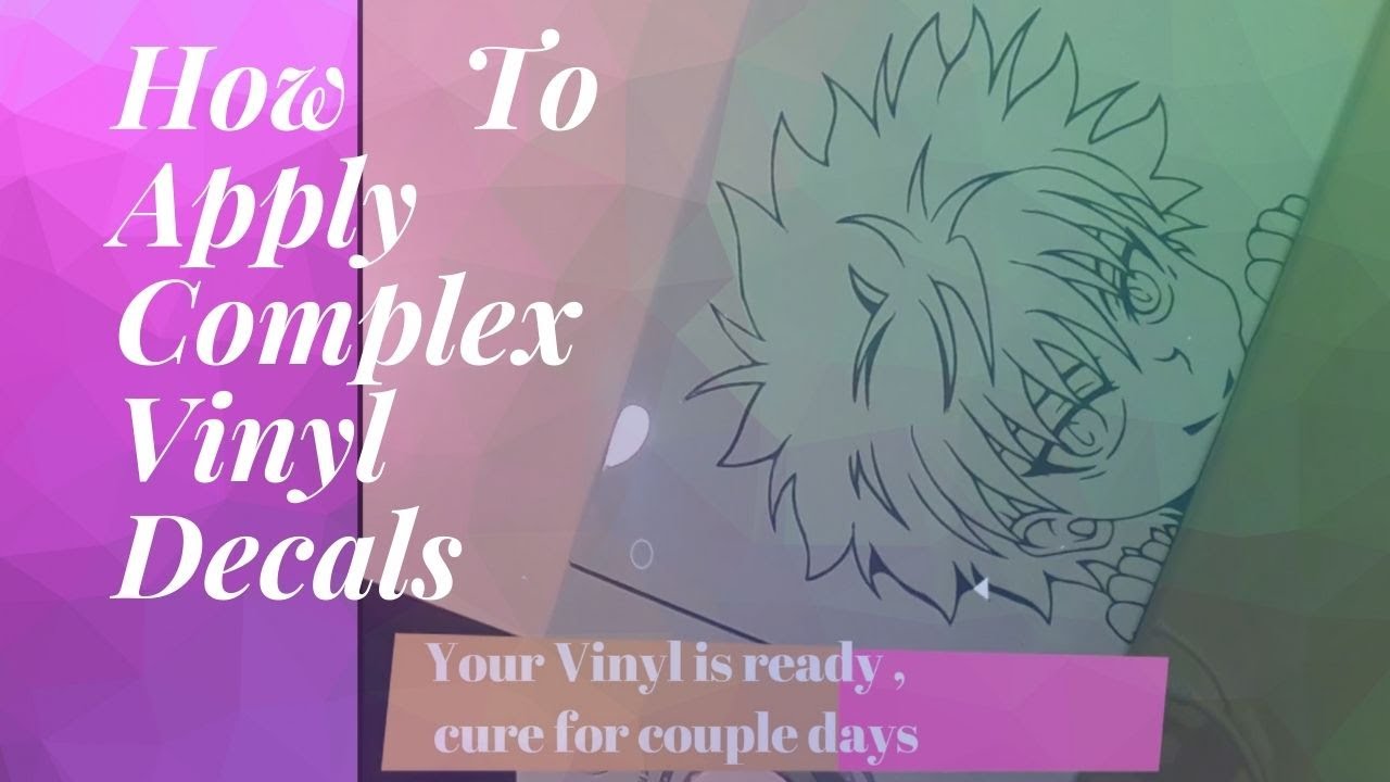 How to apply vinyl decals | complex design | by Everything Essential