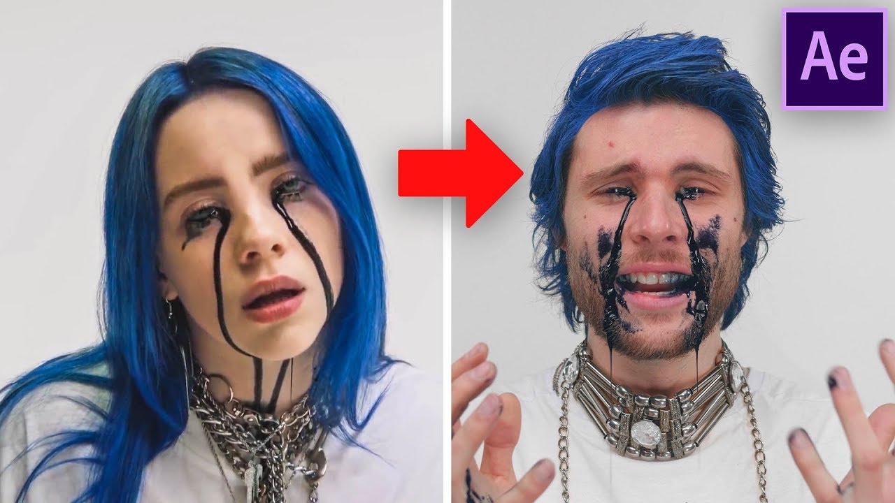 BILLIE EILISH - Cry BLACK TEARS (After Effects Tutorial)