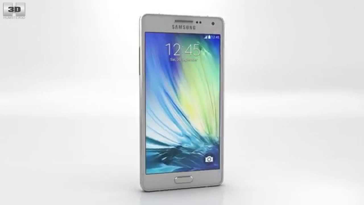 Samsung Galaxy A3 Platinum Silver 3D model by 3DModels.org