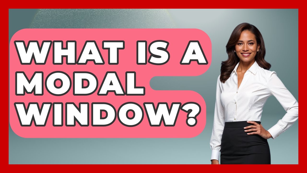 What Is A Modal Window? - Graphic Design Nerd