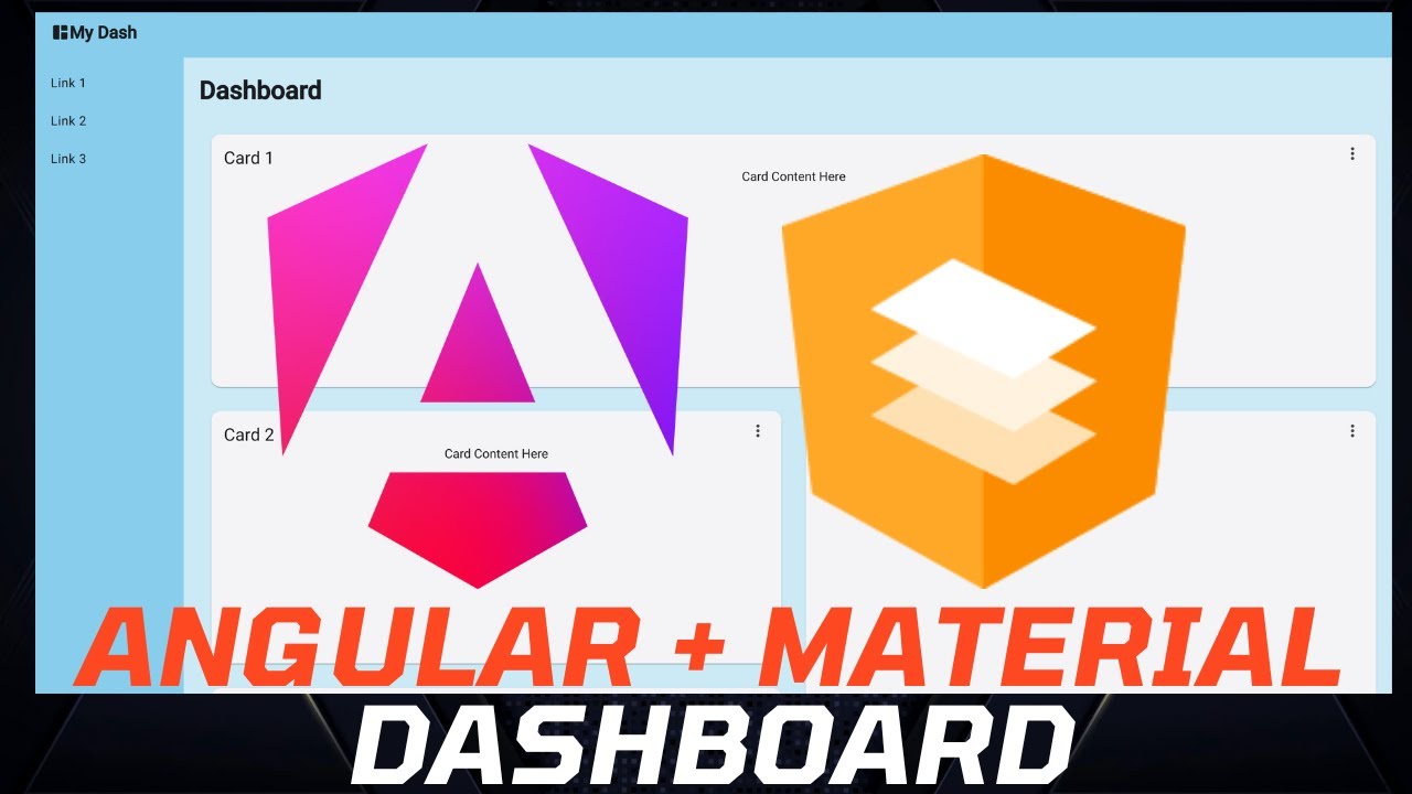 Dashboard with Angular and Angular Material