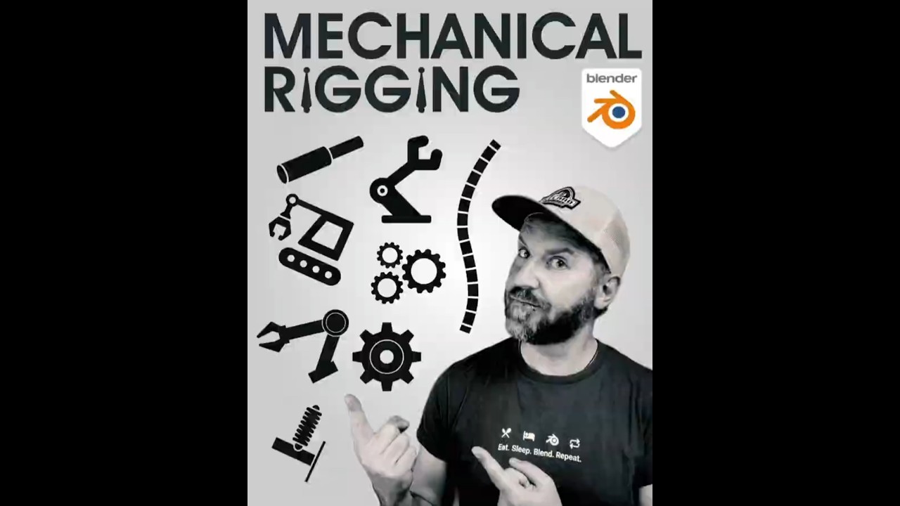 LEARN MECHANICAL RIGGING - A Blender Beginner Course 🦾 #b3d #rigging #blender #tutorial #course