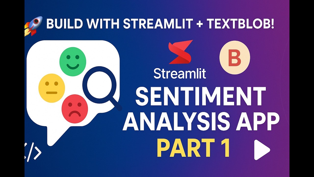 Build a Sentiment Analysis App in Python with Streamlit & TextBlob