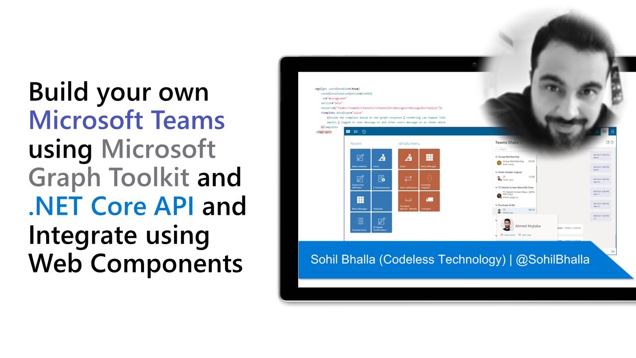 Build your own Microsoft Teams using Microsoft Graph Toolkit and .NET Core API