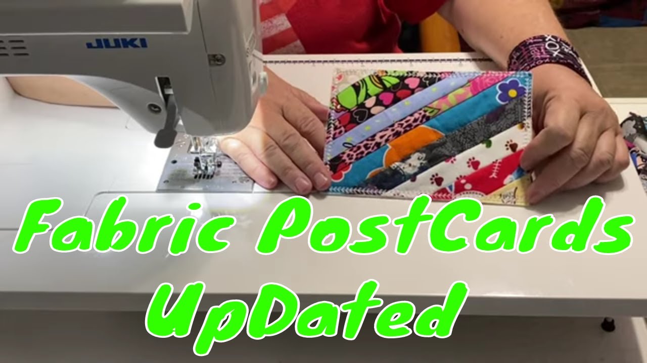 How to Sew a Fabric Postcard - Updated Version