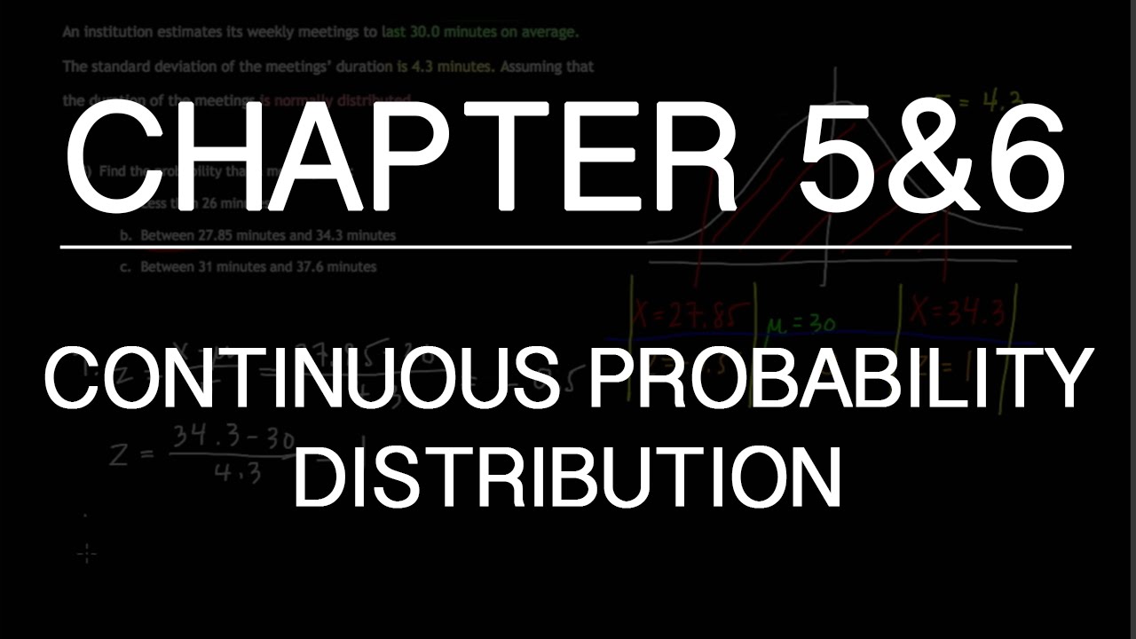COMM 215 - Chapter 5 & 6 - Continuous Probability Distribution