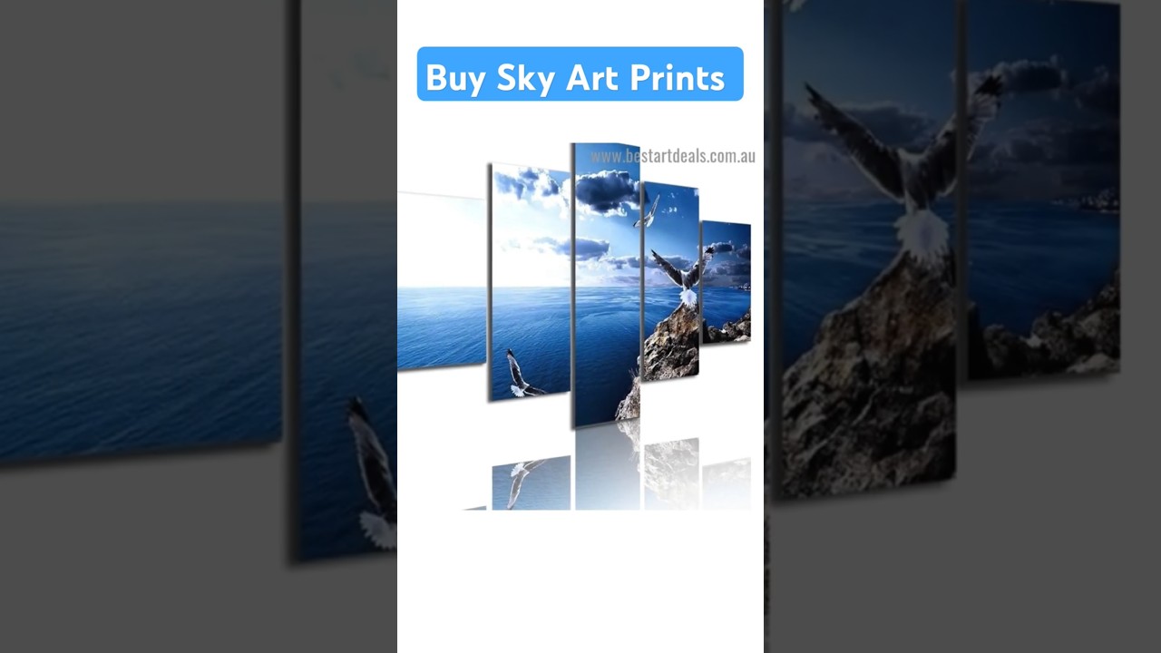 Bestartdeals.com.au | Buy Sky Wall Art Sets | 5 Piece Canvas #prints #wallart #skyart #shorts #decor