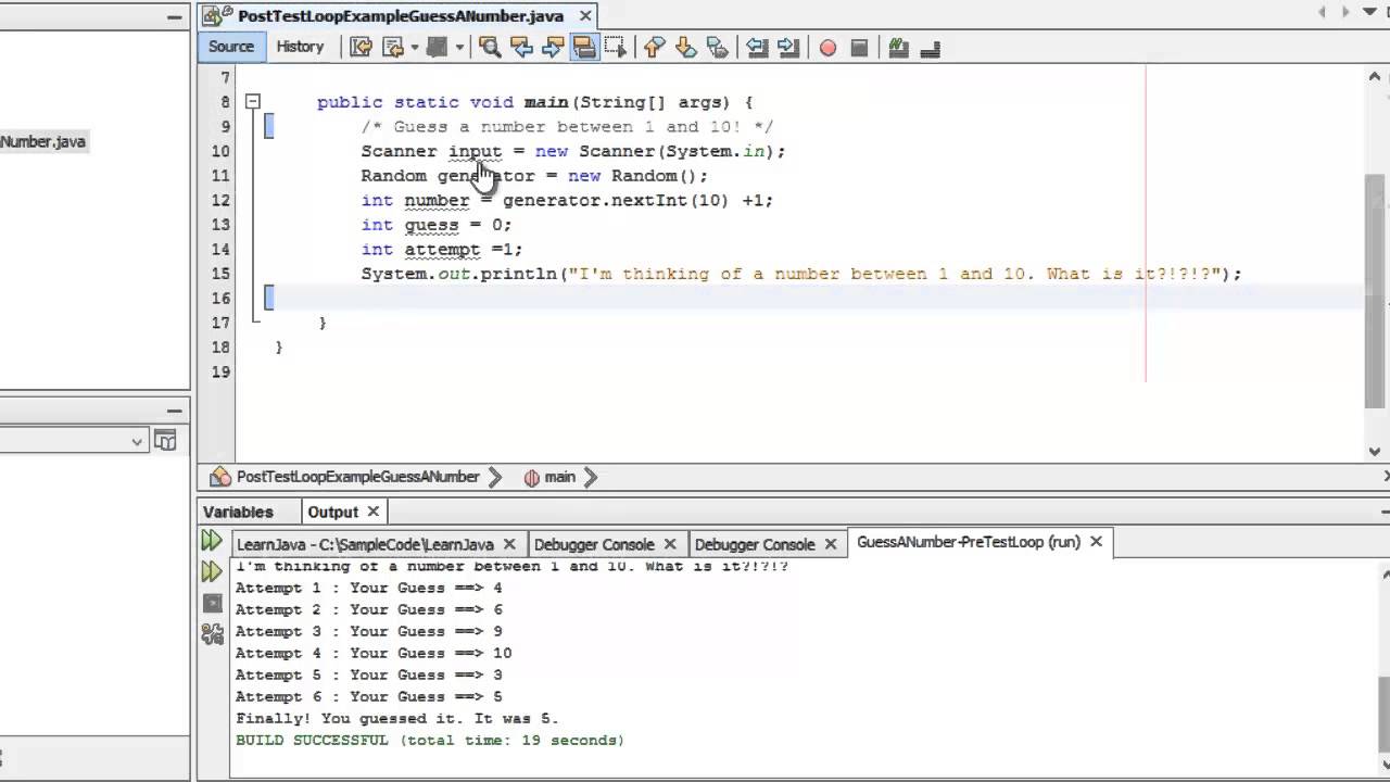 Learn Programming in Java - Lesson 11 : While Loops