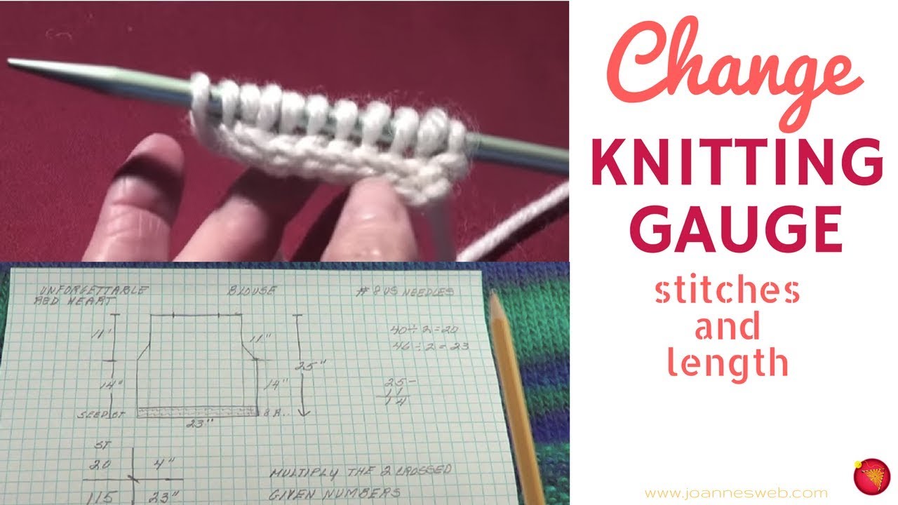 Adjusting Guage in Knitting -How To Calculate Knitting Gauge for a Pattern