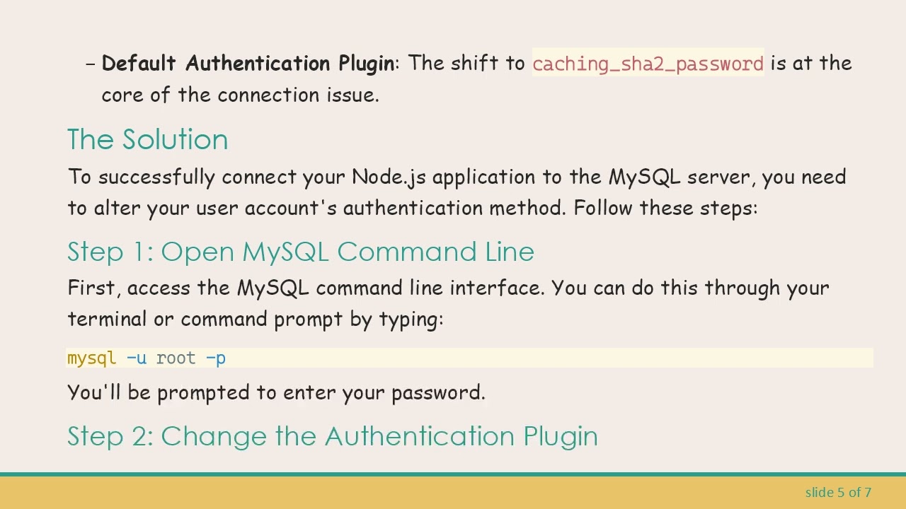 Connecting Node.js to MySQL Server: Common Issues and Solutions