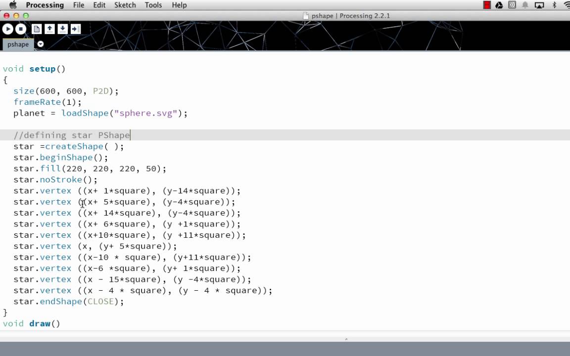 Processing: PShape part 2