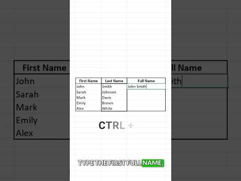 Master the Flash Fill Shortcut in Google Sheets & Excel!
