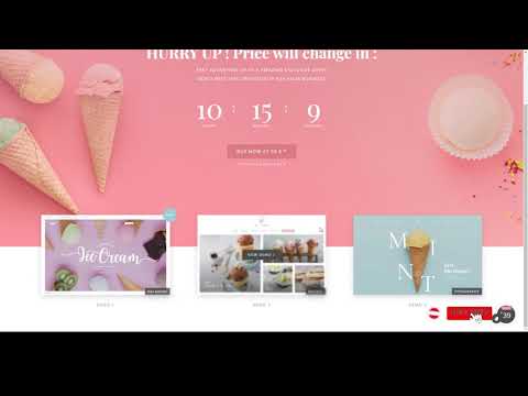 Eis - Ice Cream Shop WordPress Theme ice cream cream Build Website