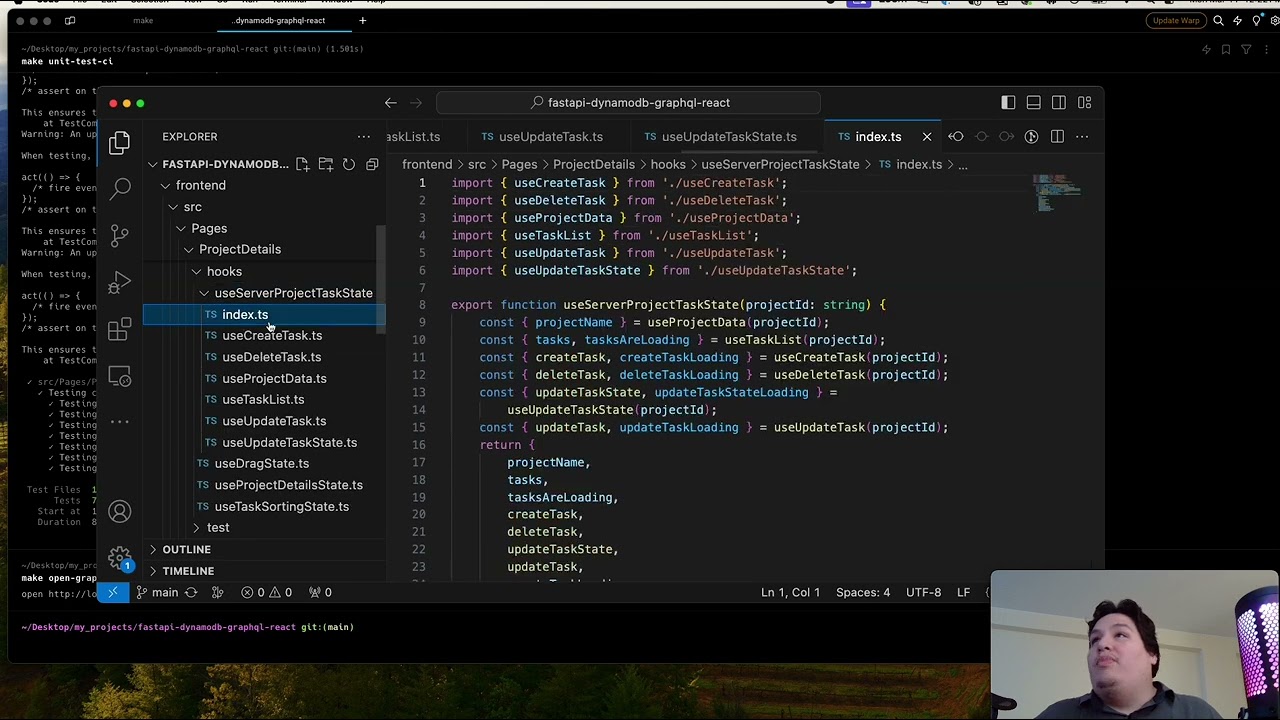 Fullstack with Python Fastapi, Graphene Graphql, DynamoDb, React-Vite with typescript and Apollo