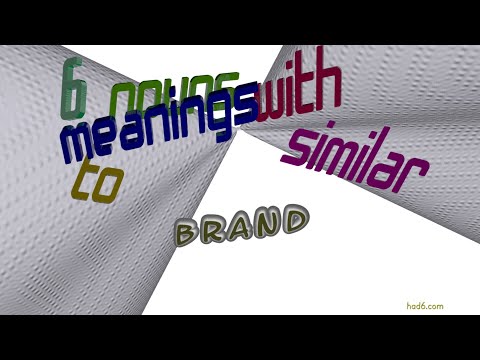 brand - 7 nouns similar to brand (sentence examples)