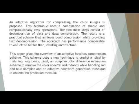 Lossless Image Compression and Decompression to Improve the PSNR and MSE Values Using Architecture R