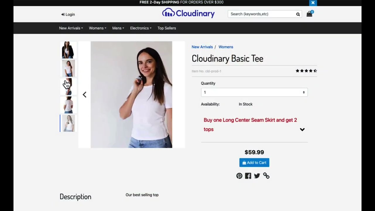 Using the Cloudinary Site Cartridge for Salesforce Commerce Cloud