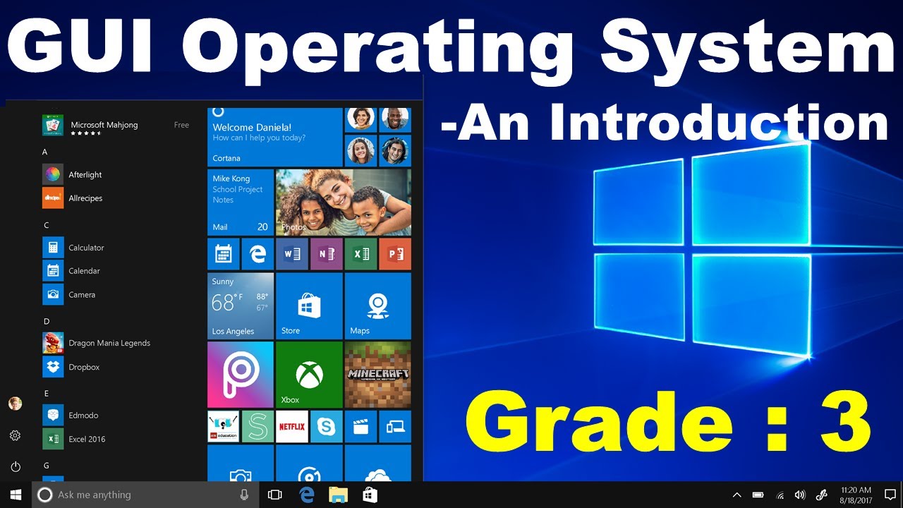 GUI Operating System - An Introduction | Class 3 - Computer Chapter 2 | CAIE / CBSE / ICSE Syllabus