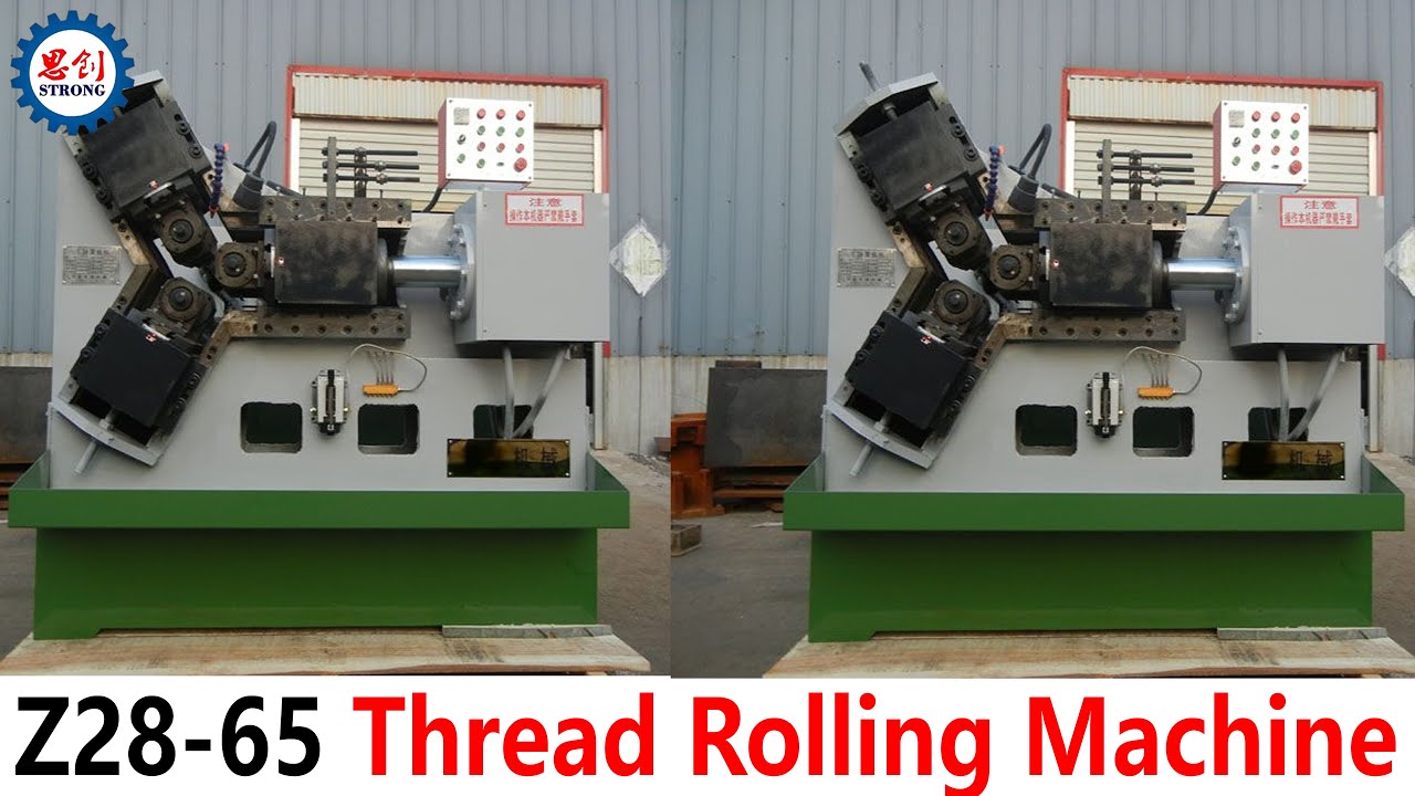 Automatic Three Rollers Type Z28 65 Thread Rolling Machine